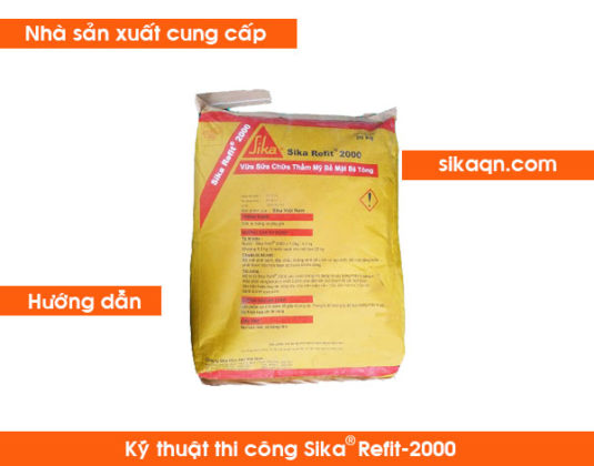 Hướng dẫn kỹ thuật thi công | Sika Refit-2000 | Sika tại Quảng Ngãi